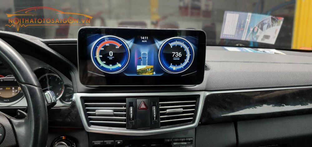 Màn hình android cho xe Mercedes E250